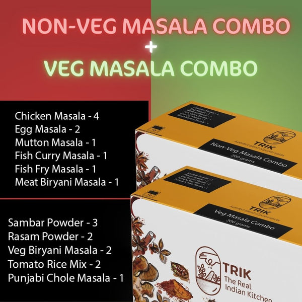 Mixed Masala Combo - Veg Masala & Non-Veg Masala Combos – The Real ...