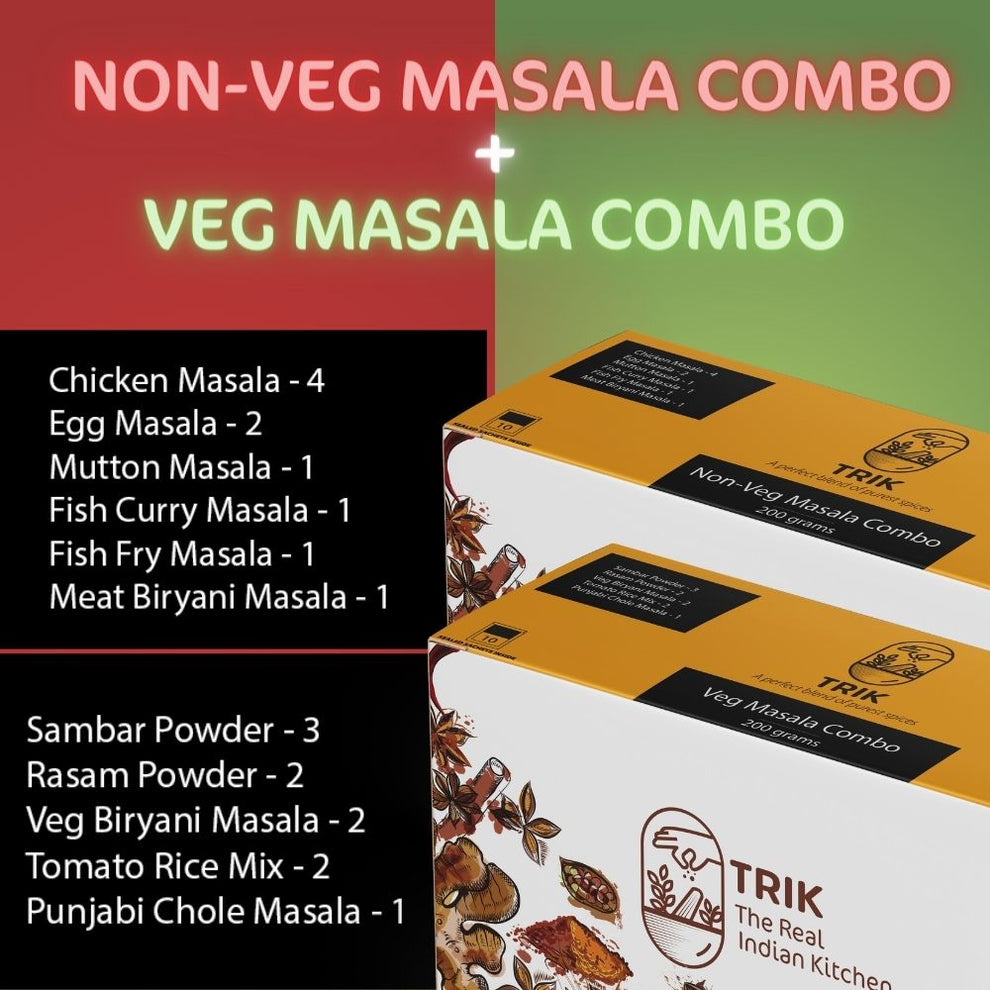 Mixed Masala Combo - Veg Masala & Non-Veg Masala Combos – The Real ...